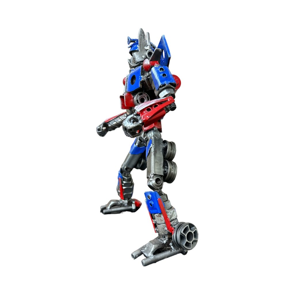 Transformers Optimus Prime Recycled Metal Statue Sculpture - Sunrise ...